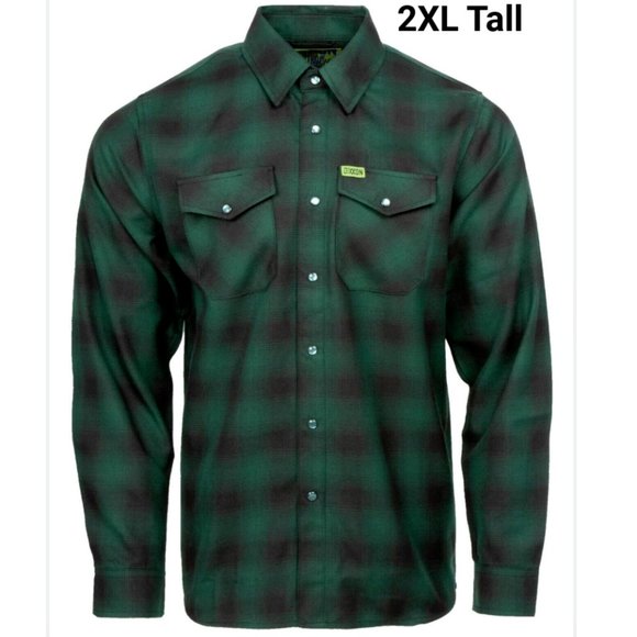 DIXXON | Shirts | Dixxon Flannel Co Mens Absinthe Flannel Shirt 2xltall ...